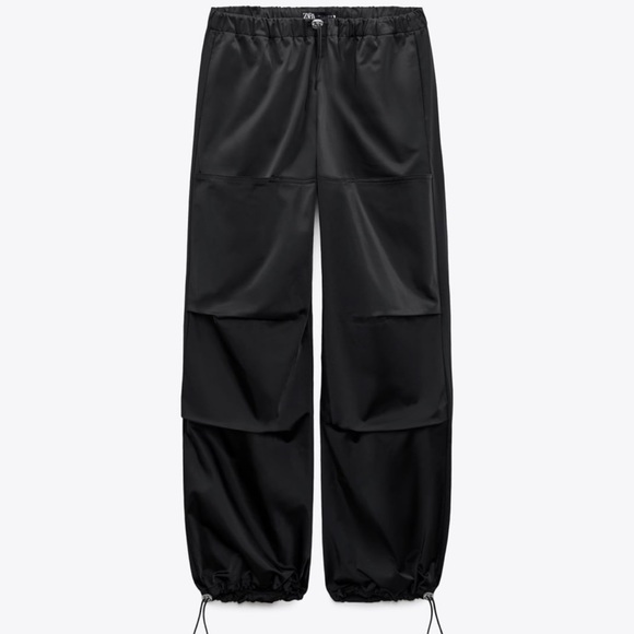 Zara | Pants & Jumpsuits | Zara Brand Midrise Draw String Cargo Pants ...